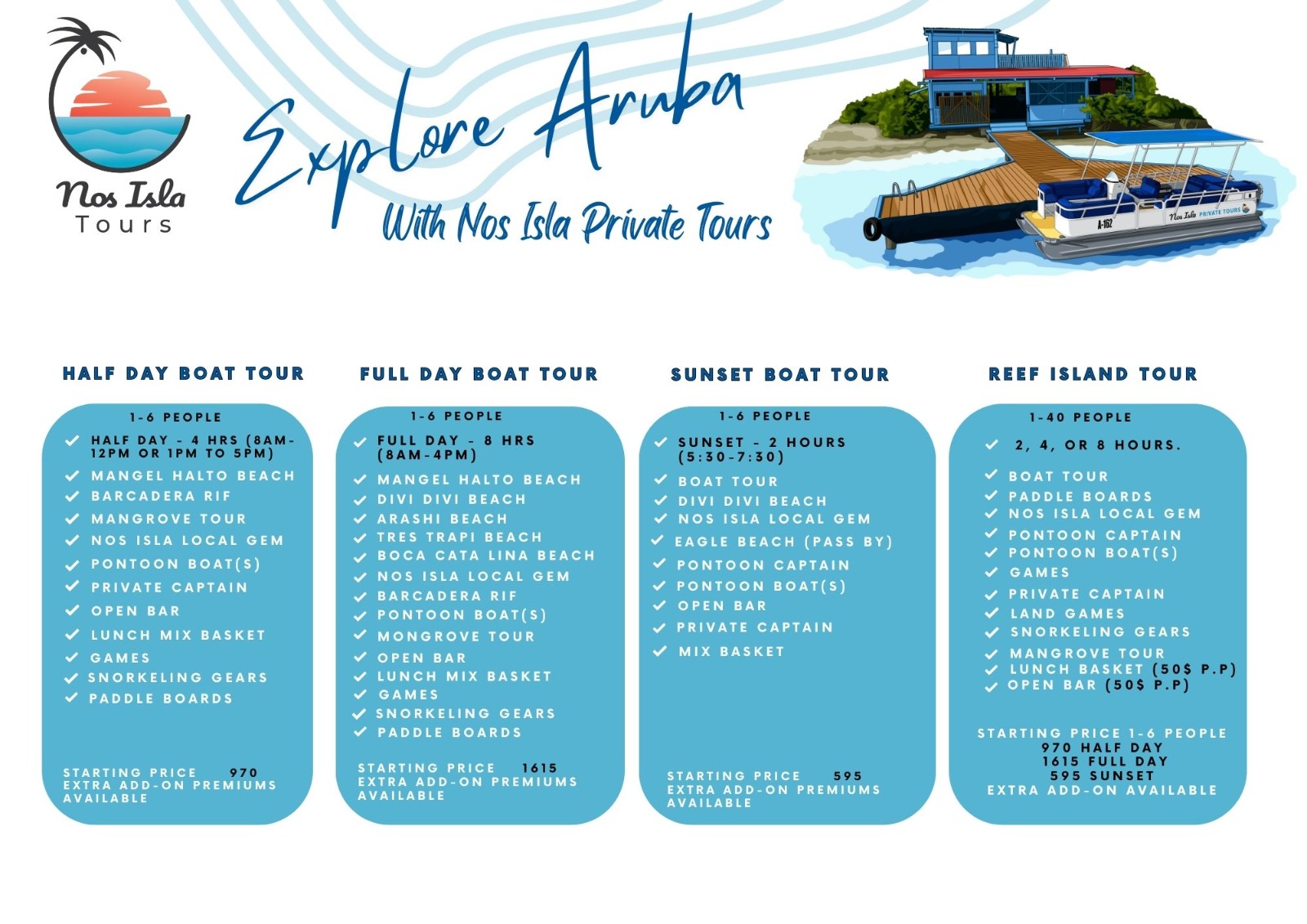 Explore Aruba With nos Isla Private Tour - Nos Isa Tours